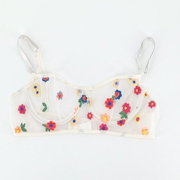 Unbranded | Intimates & Sleepwear | Unbranded S Colorful Floral Sheer ...